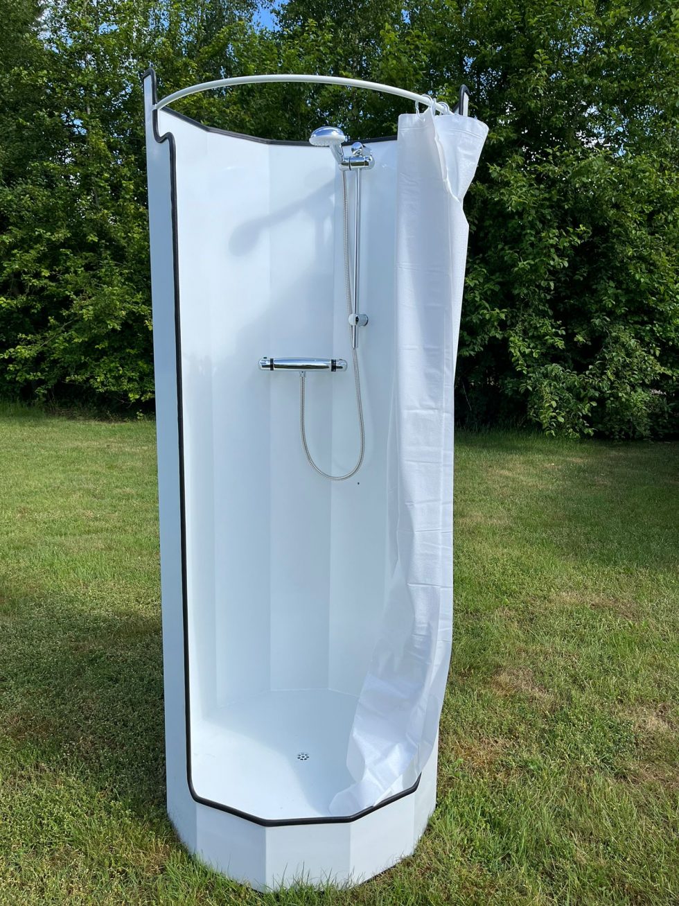 Huur onze tijdelijke nooddouche voor verbouwing of blessure